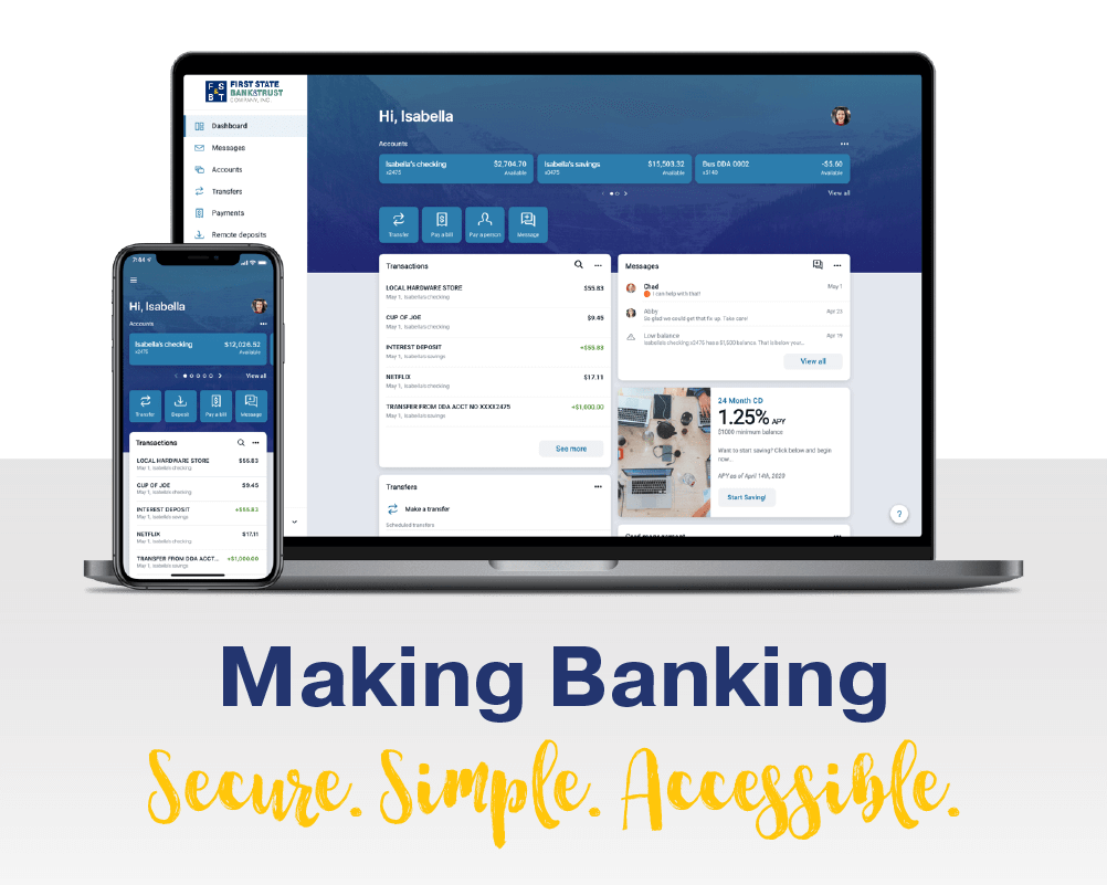 Welcome to First State Bank & Trust Co., Inc.